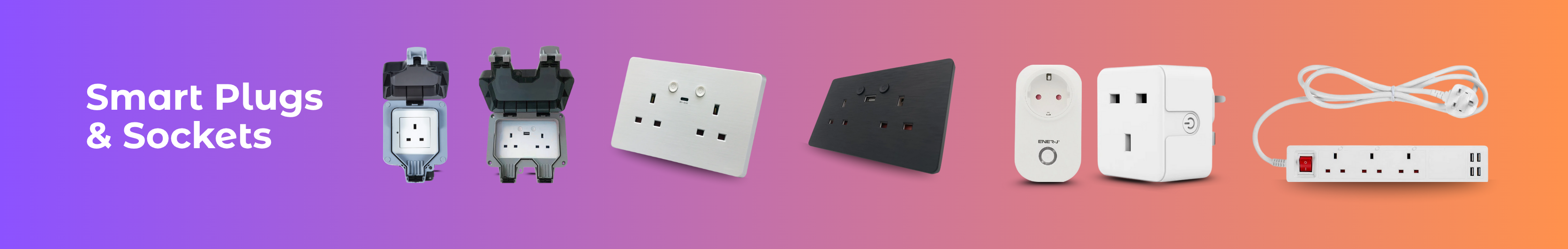 Smart Plugs & Smart Sockets | Wi-Fi Control for UK Homes | Ener-J Smart
