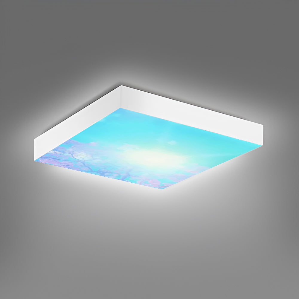 LED Sky Cloud Panel with Cherry Blossom Trees 60x60cms set of 4 Panels