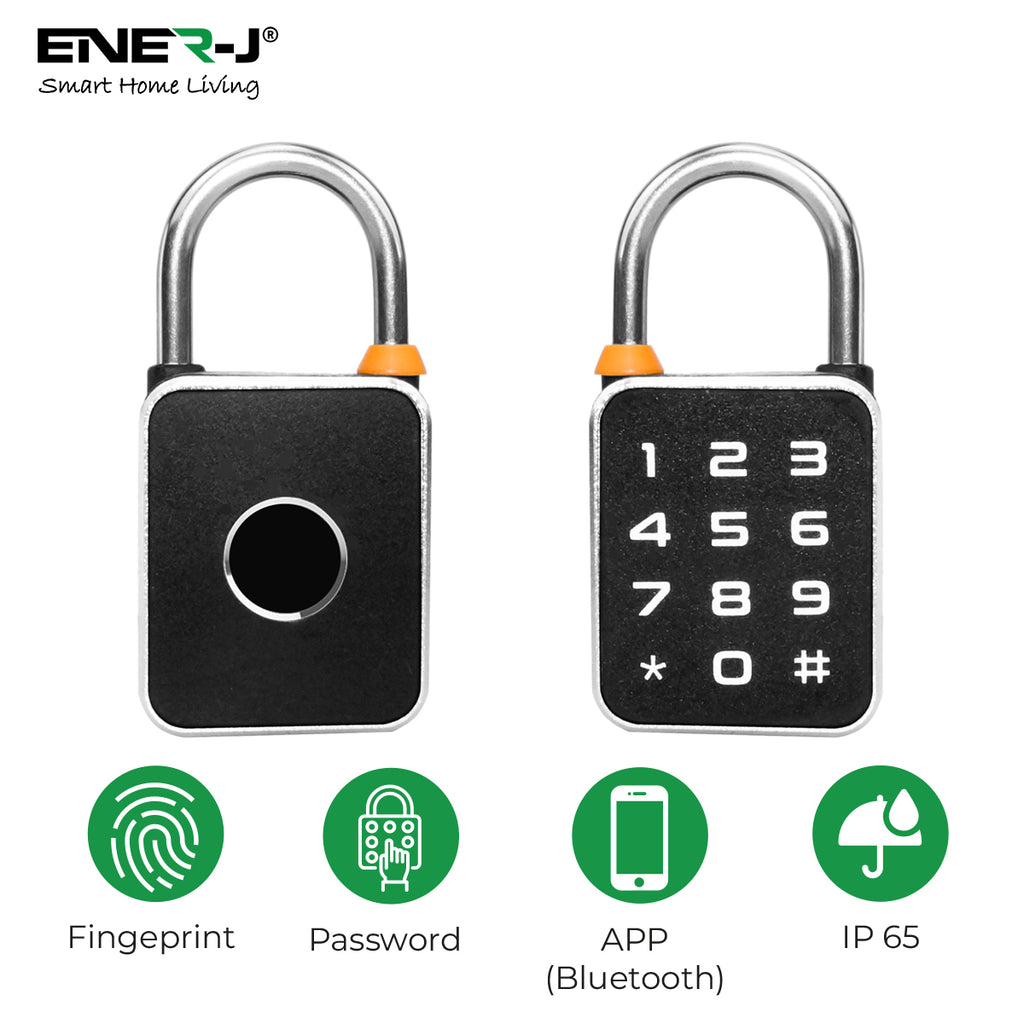 Fingerprint & Numerical keypad Padlock with APP control, Ideal of AirBnB