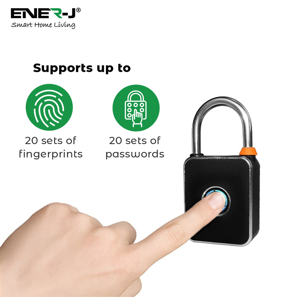 Fingerprint & Numerical keypad Padlock with APP control, Ideal of AirBnB