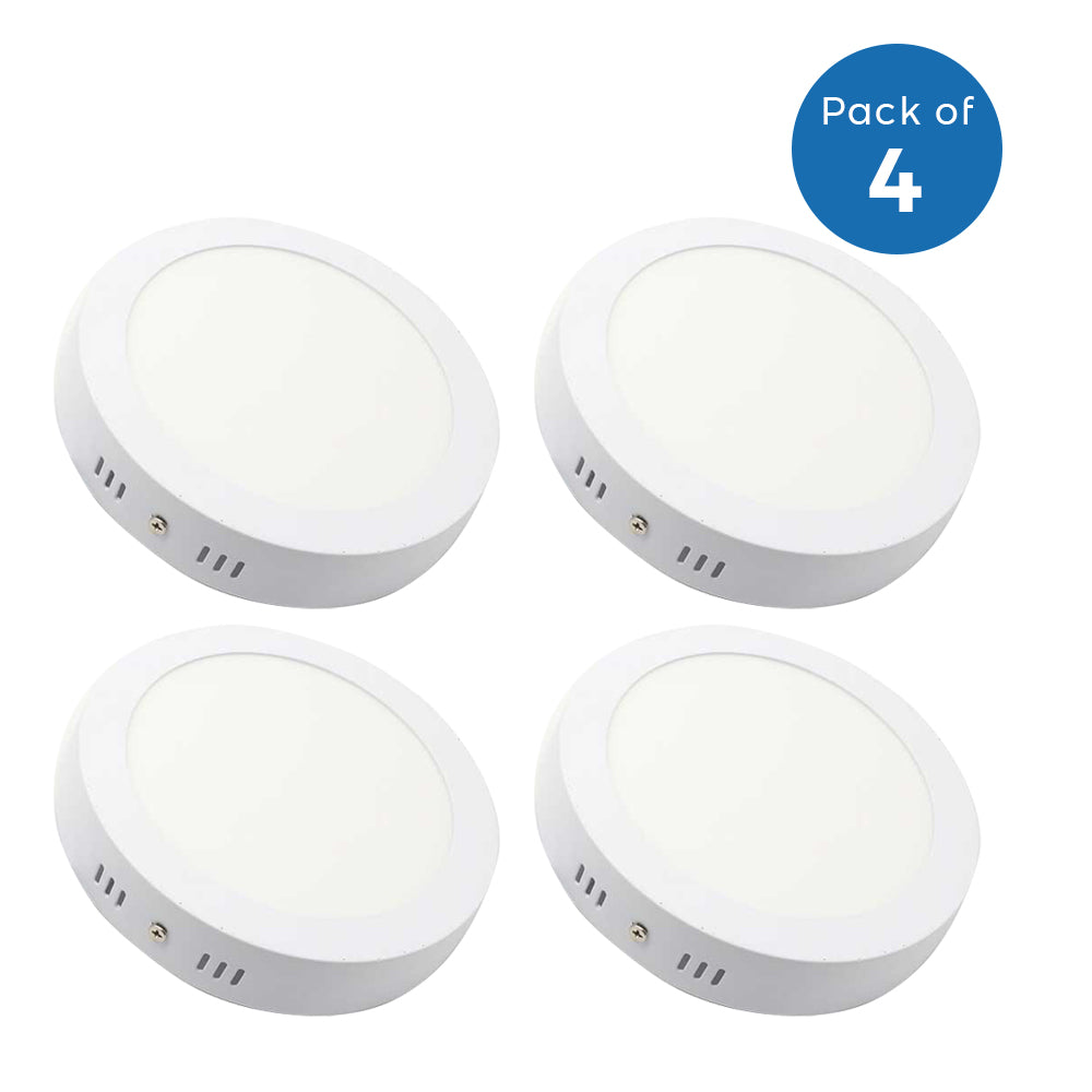12W Surface Flush Mounted Round LED Mini Panel 175mm diameter 3000K (P