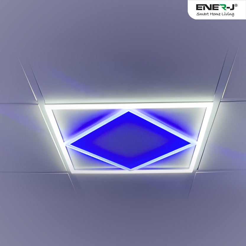Double Square borderline Panel Light, 595x595, 40W 4000 lm, White (600