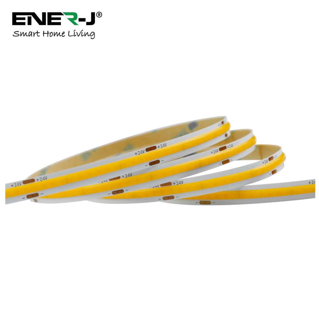 5 Meter 24V LED COB Strip 3000K IP65 (Power Supply Not Included)