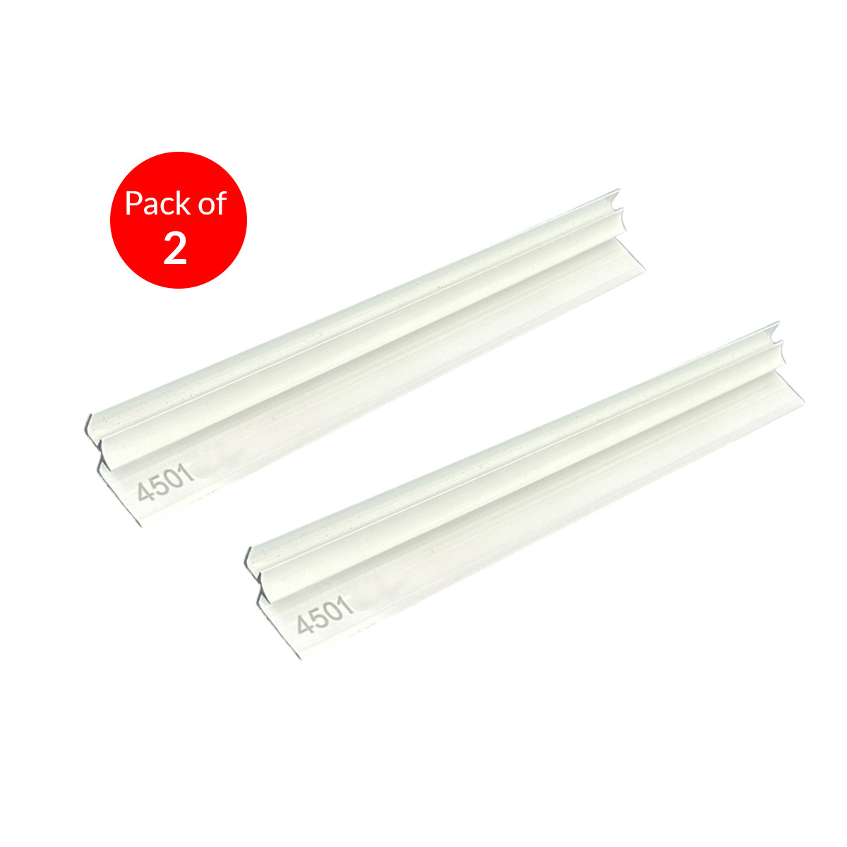 Aluminium Internal Corner Line Trims for 4mm SPC Wall Panels, White Si