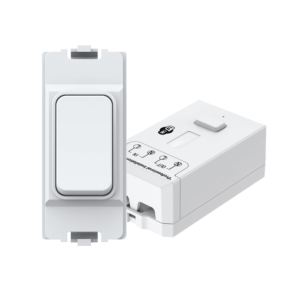 Wireless & Batteryless Kinetic Grid Switch,Pro + 500W RF + WiFi Receiv