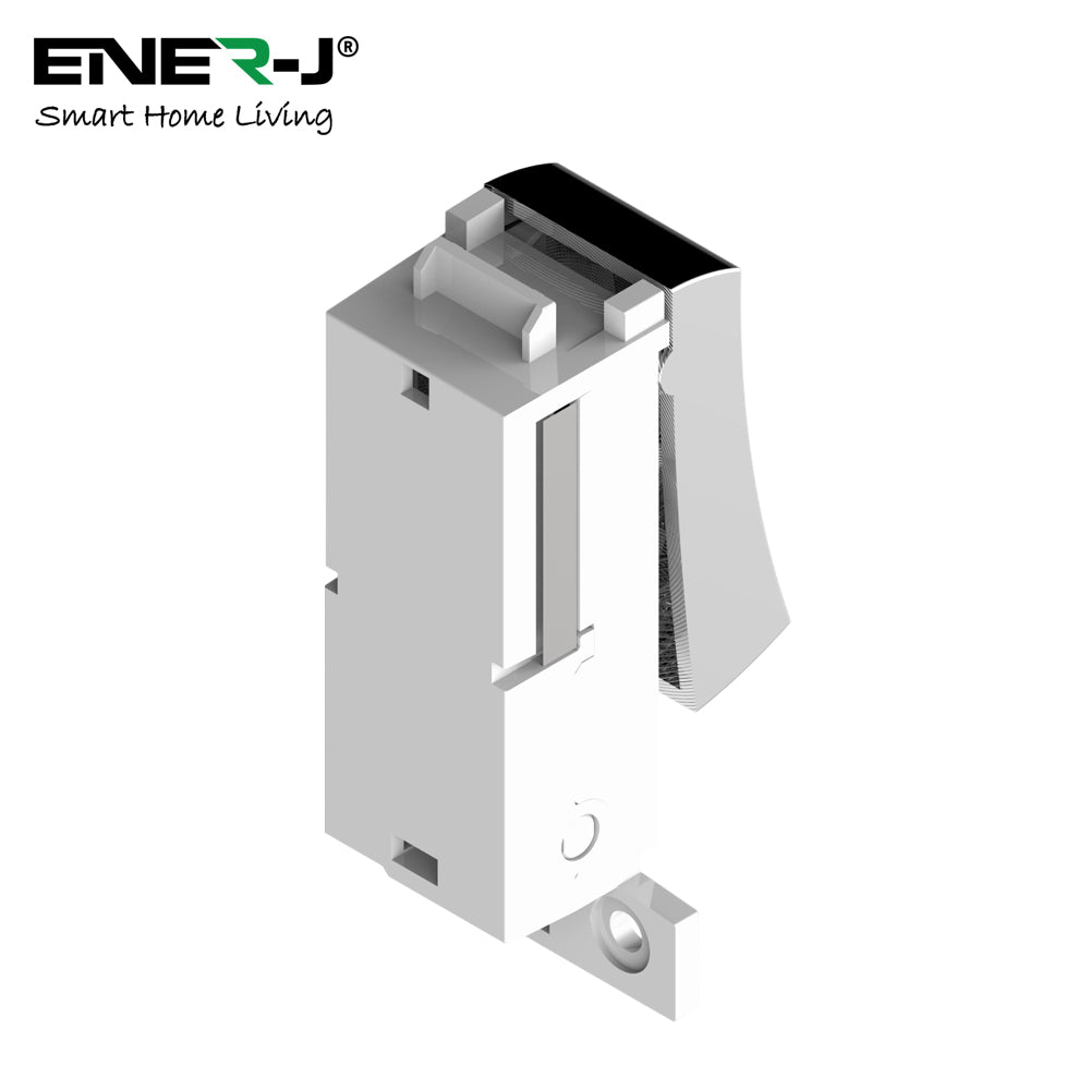 CLICK Scolmore Grid Switch | Satin Chrome Finish