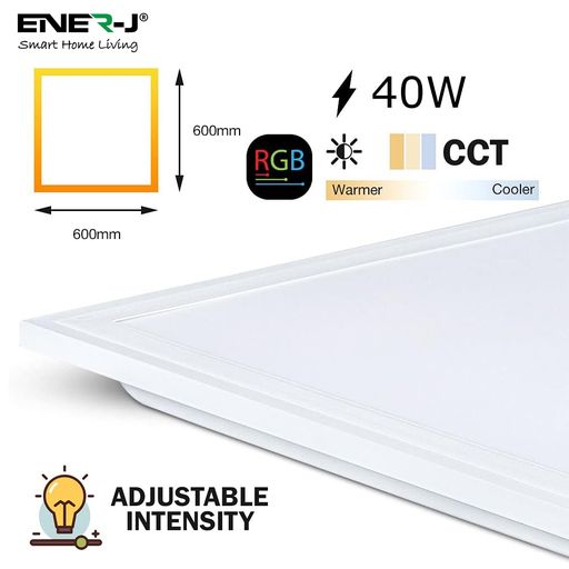 Smart RGB+CCT Backlit Panels 40W with IR Remote