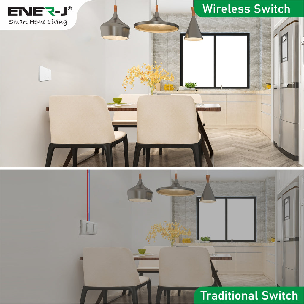 Wireless Kinetic Switch 3 Gang – ENER-J SMART HOME