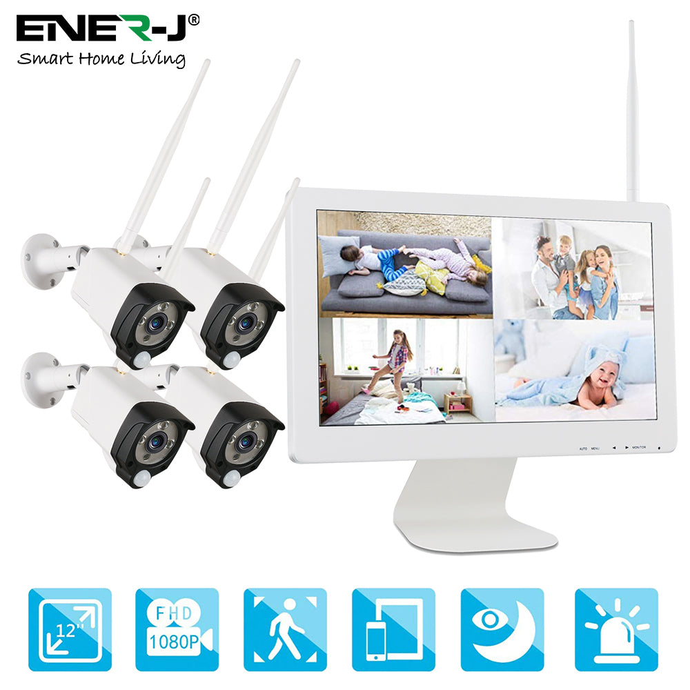 Wireless CCTV Kit with APP Monitor | HD Outdoor Cameras