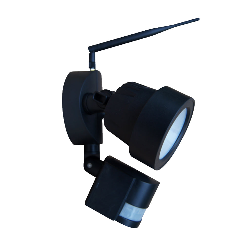 Twin LED Floodlight with PIR Motion Sensor & Camera