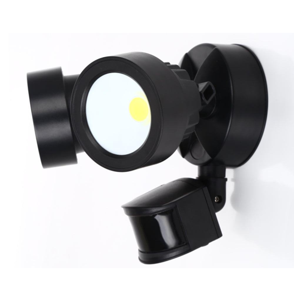 Twin LED Floodlight with PIR Motion Sensor & Camera