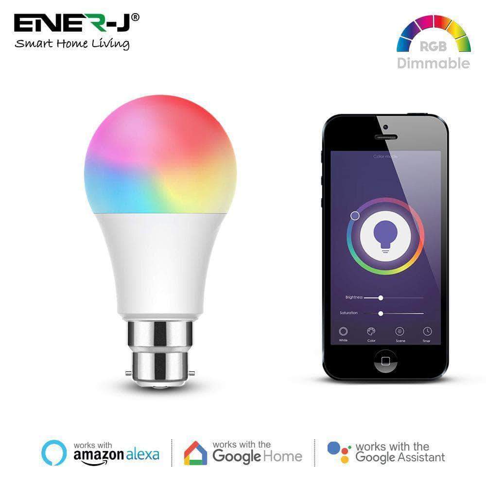 Smart WiFi RGB LED Light Bulb | B22 Base LED Lamp | Pack of 3 Units