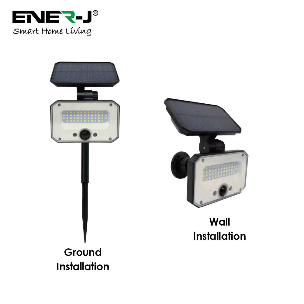 8W Solar LED Floodlight, Outdoor Security Lights with PIR Motion Senso