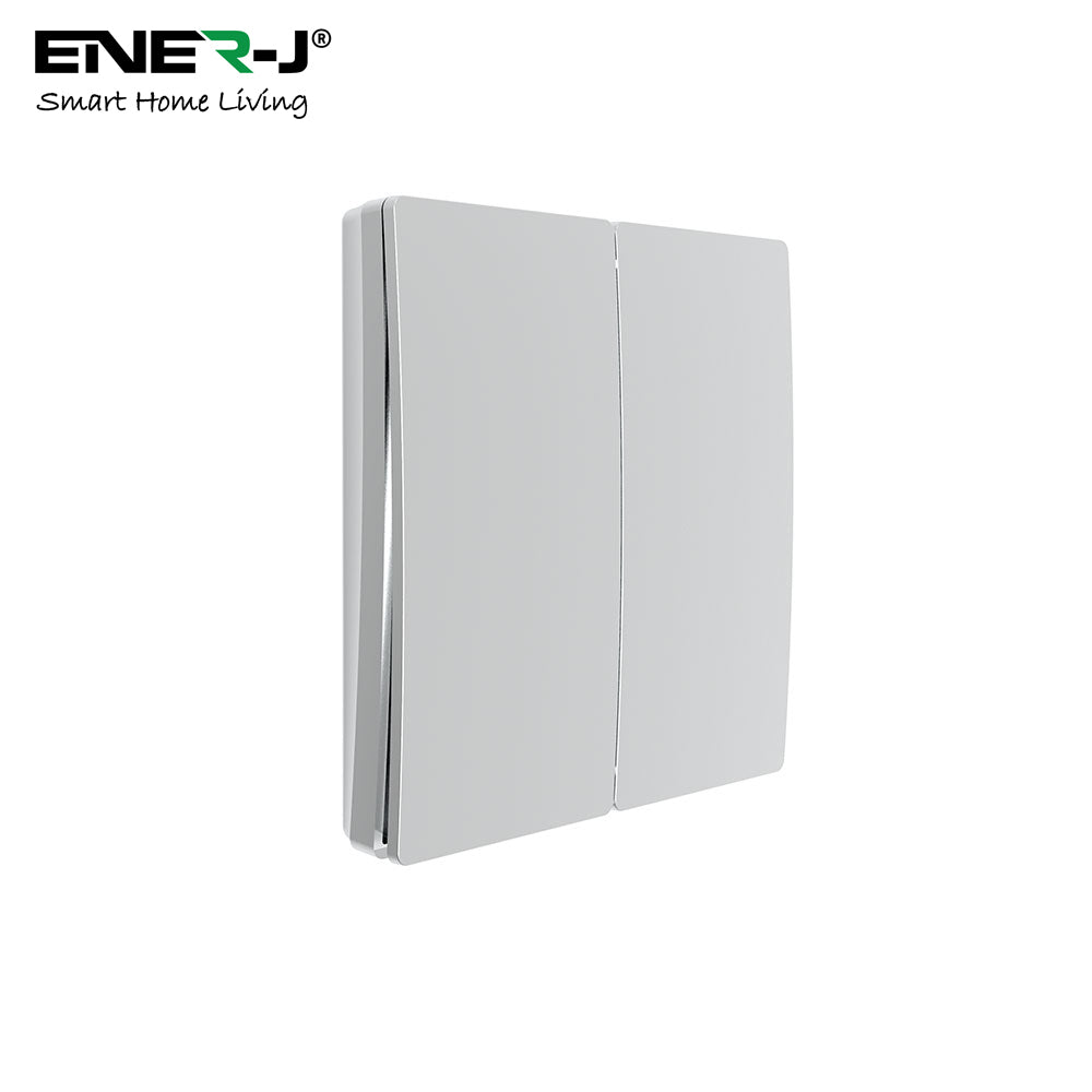 Wireless Kinetic 1 Gang Switch – Silver | ENER-J SMART HOME